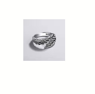 Rings For Women Sterling Angel Wing Feather Adjustable Engagement ...