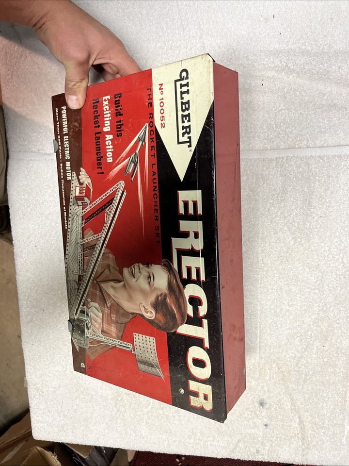 Vintage Gilbert Erector Set, Model #10052, Nice, Metal, Rocket Launcher ...