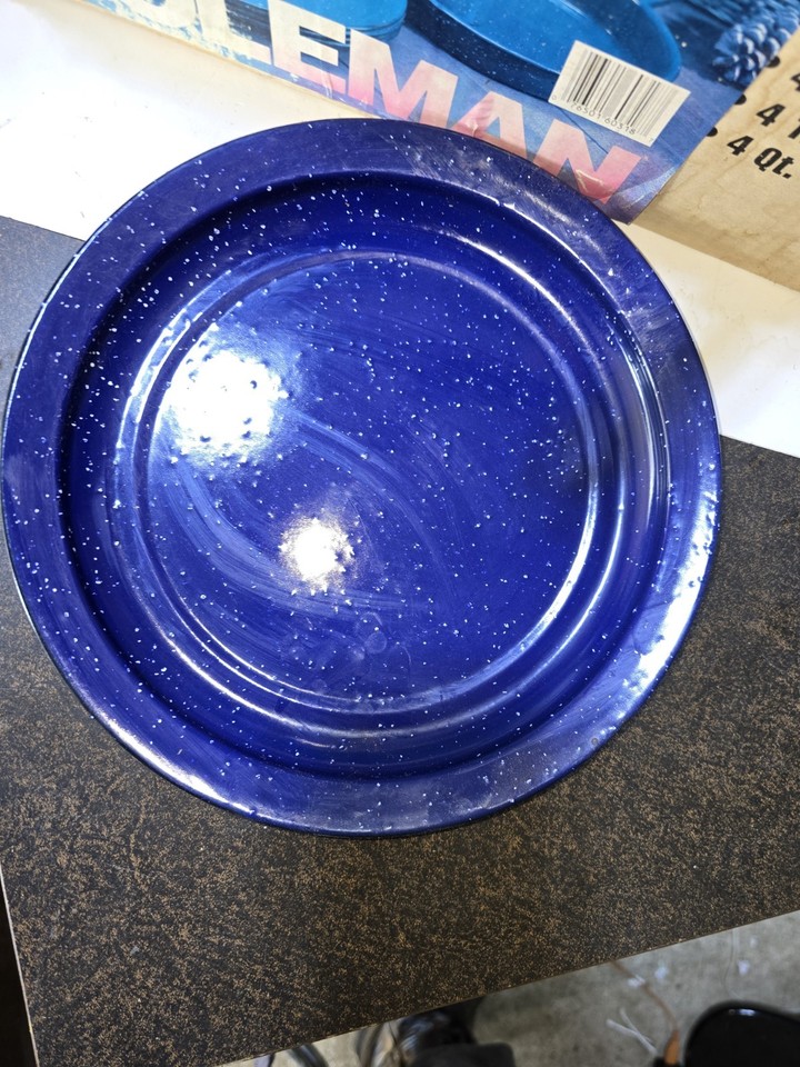 Coleman Vintage Blue Enamelware - 11 Piece Cooking & Dining Set, Made ...