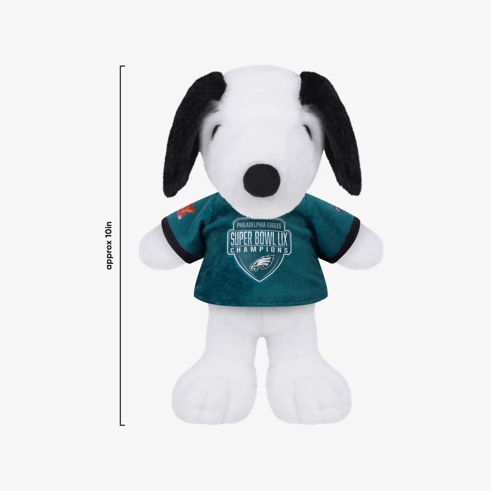 Philadelphia Eagles SB LIX Champions Jersey Snoopy 10" Plush | eBay