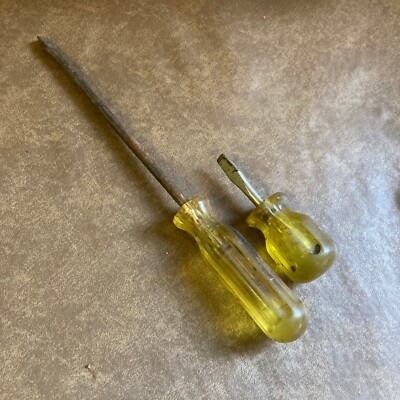 VINTAGE T131 6" & STUBBY TURNER SLOTTED FLAT HEAD SCREWDRIVER MADE IN ...
