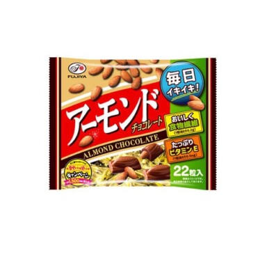 Fujiya, Almond Chocolate, Crispy Almond in Milk Chocolate, 22 pc ...