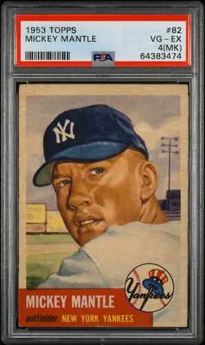1953 Topps Mickey Mantle SHORT PRINT #82 PSA 4(mk) VGEX | eBay
