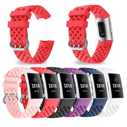 23mm Width Watch Strap Bracelet Silicone Wristband Parts For Fitbit ...