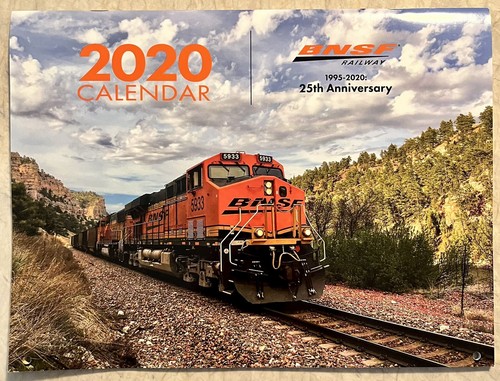 2020 BNSF Burlington Northern Santa Fe Railway Calendar Trains ...
