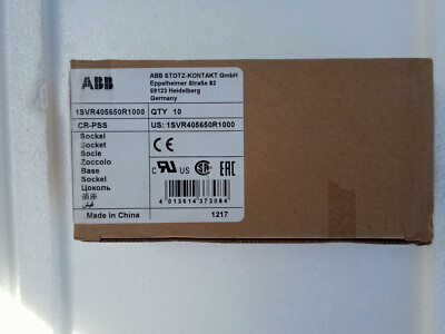 ABB Relay Socket, DIN Rail, Screw, 8 Pins, 10 A, 250 V, CR-P Series (10 ...
