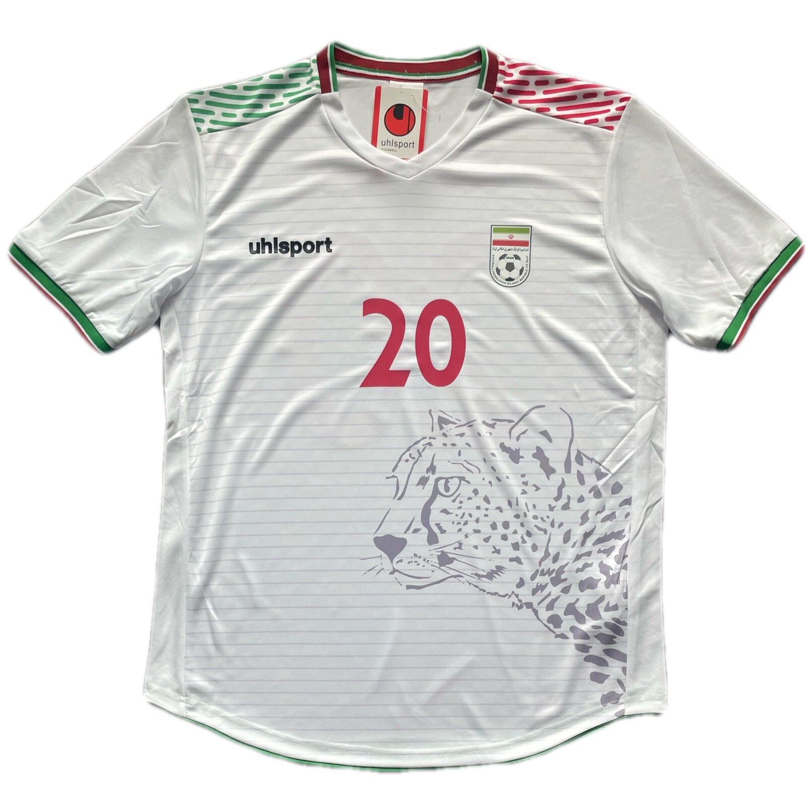 2020/21 Iran Home Jersey #20 SARDAR AZMOUN Uhlsport Soccer Football NEW ...