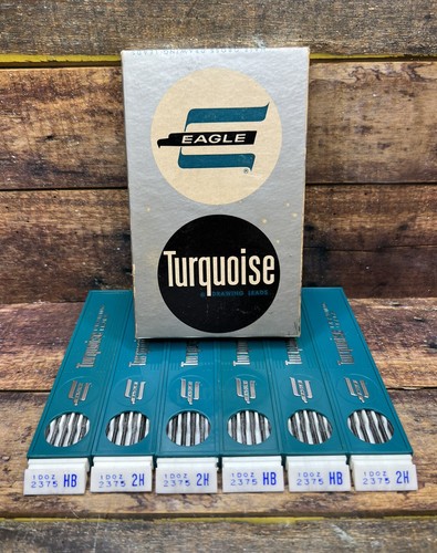 Vintage Eagle Turquoise Half Gross Drawing Leads Refill 2375 - 2H In ...