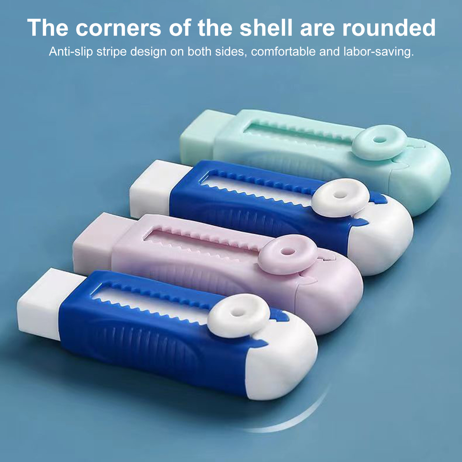 1 Set Pencil Eraser No Trace Do Homework Non-damaging Paper Push-pull ...