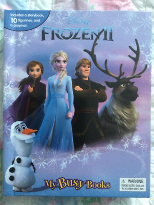 Disney Frozen 2 My Busy Books Playset Figurines Playmat Storybook Set ...