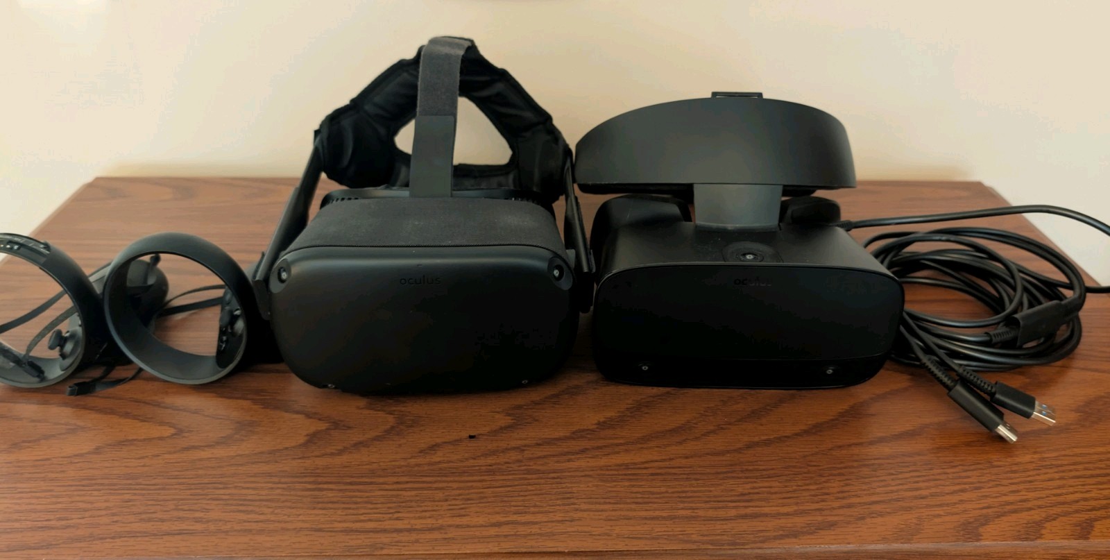 Oculus Meta Quest 1 128GB & Rift S With Controllers VR | 2 Headset Bundle | READ | eBay