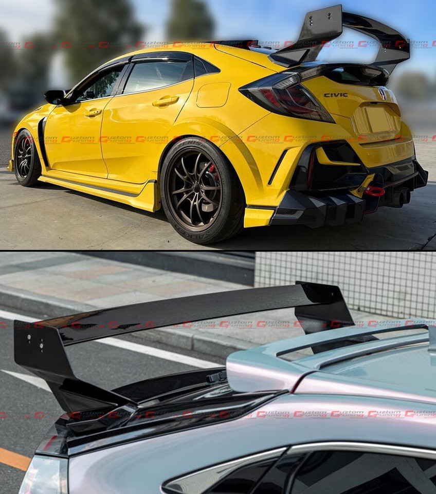 FOR 2017-2021 CIVIC FK7 FK4 FK8 5DR HATCHBACK GLOSS BLACK M STYLE ...