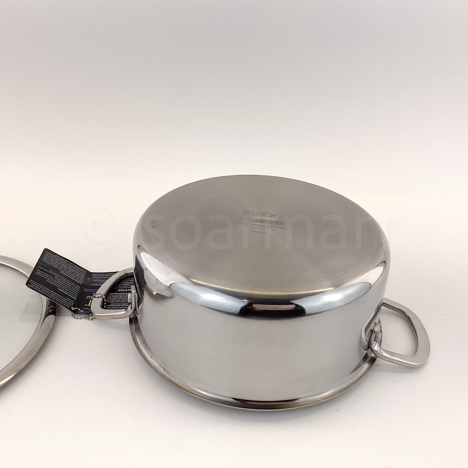 David Burke Geo Clad 5-qt Heavy Tri-Ply Stainless Steel Casserole New ...