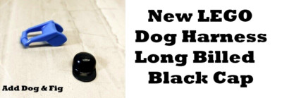 New LEGO Dog Harness & Long Billed Black Cap Hat Dog Walking Gear ...