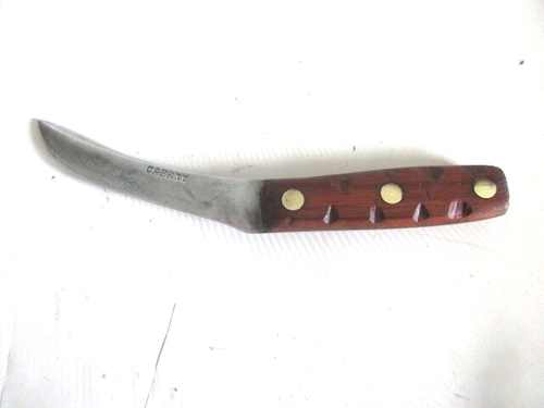 Vintage Case XX 4.5" Curved Blade Carbon Butcher Hunting Skinning Knife ...