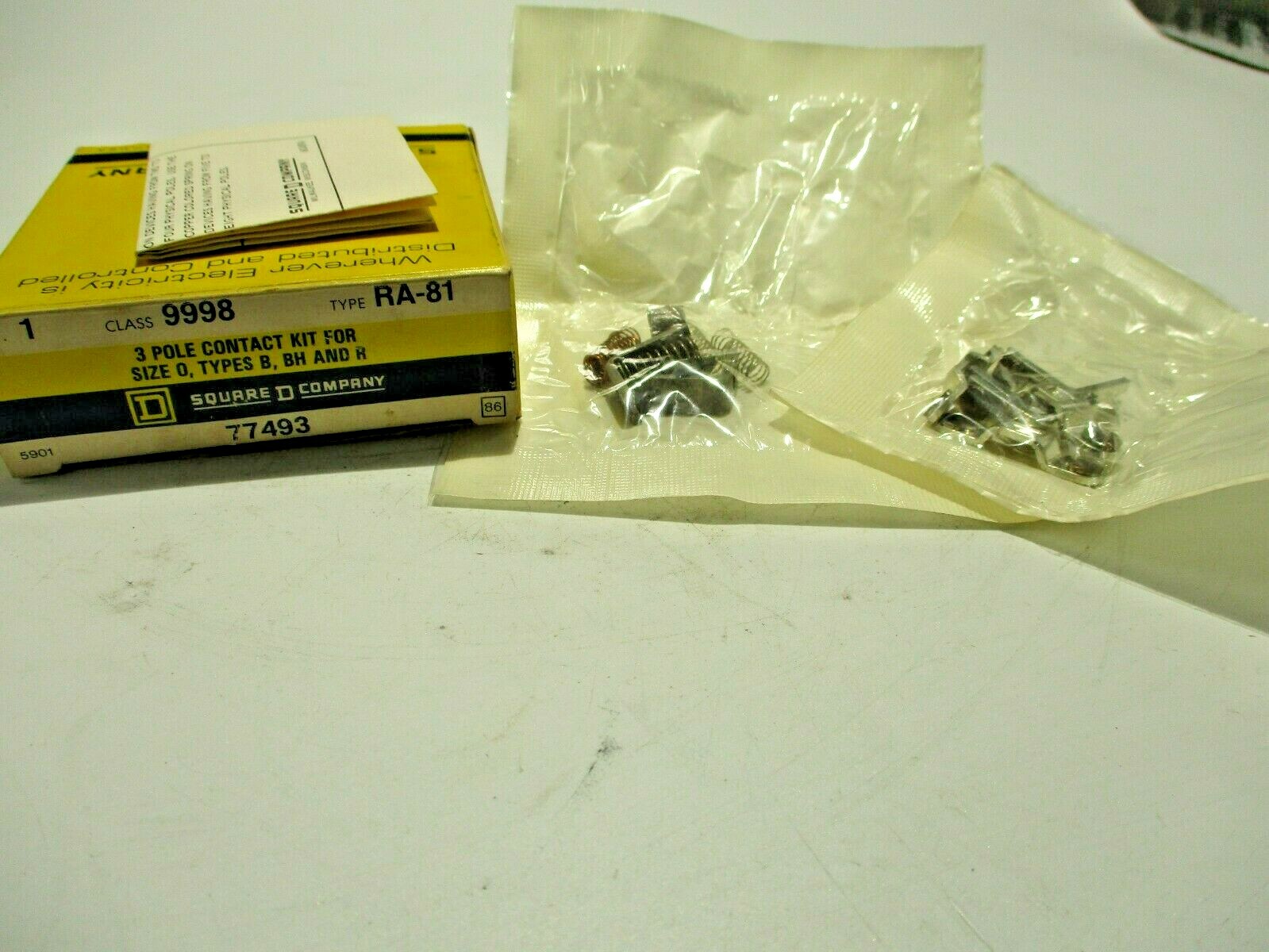 NEW SQUARE D 9998-RA81 CONTACT KIT 3 POLE SIZE 0 | eBay