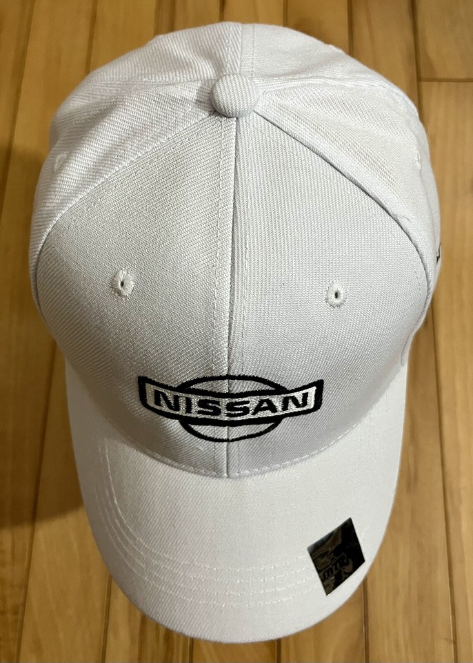 Auto Nissan Embroidered Symbol Baseball Cap(White)Hat Men Women Outdoor ...