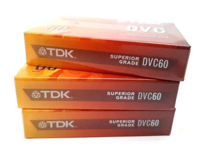 TDK DVM-60ME 60 Minute Mini DV Video Cassette (3 Pack) New Sealed ...