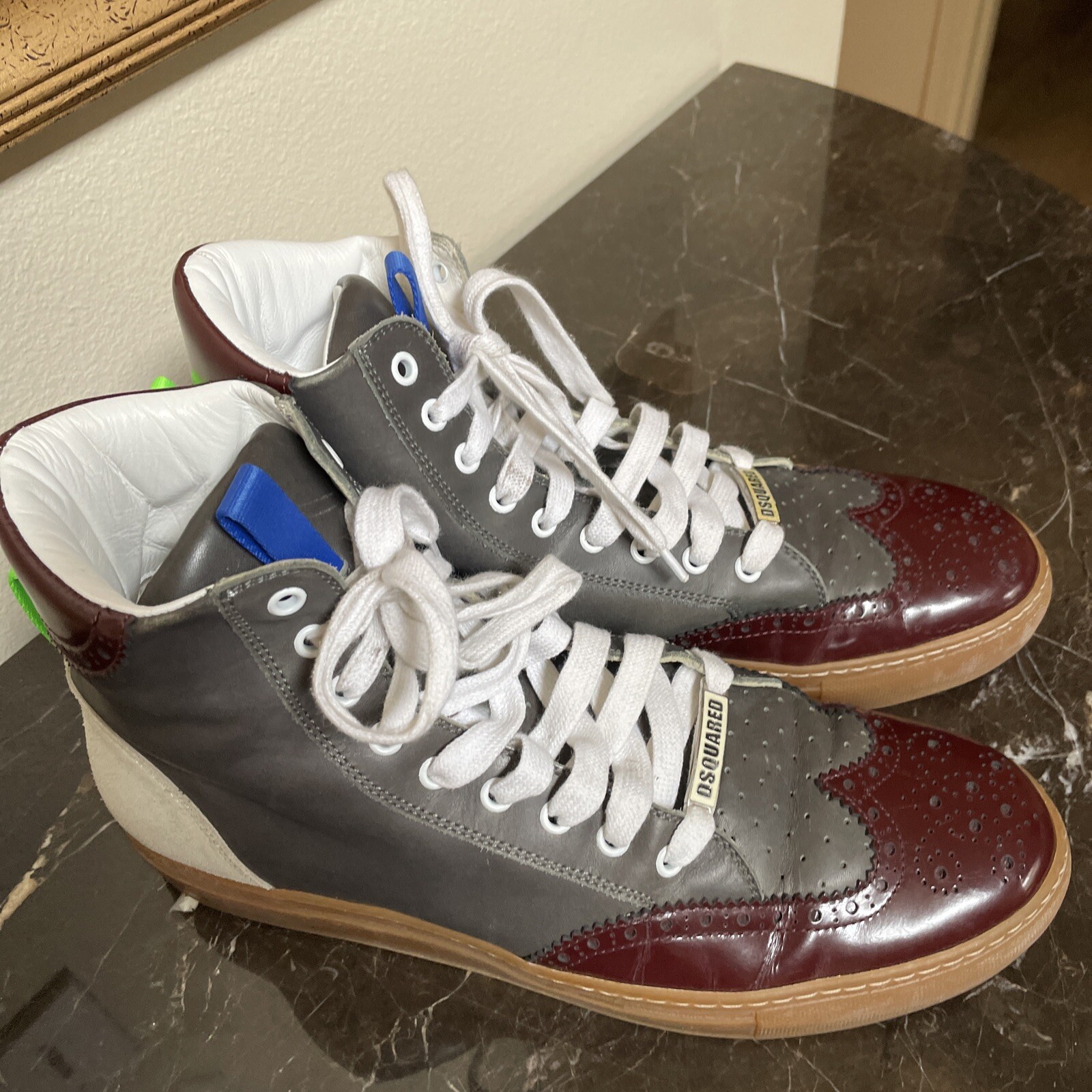 DSquared US 11.5 Euro 44.5 Made Italy Authentic Men's High Tops RARE ...