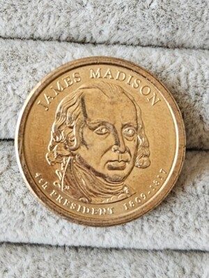 2007 James Madison - United States One Dollar Coin 1809 - 1817 - ( Very ...