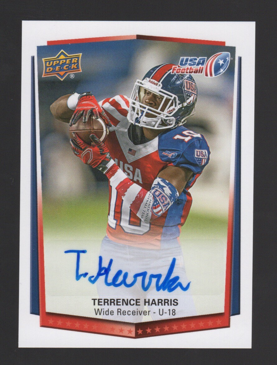 2015 Upper Deck USA Football - U-18 Autographs #94 Terrence Harris (AU ...