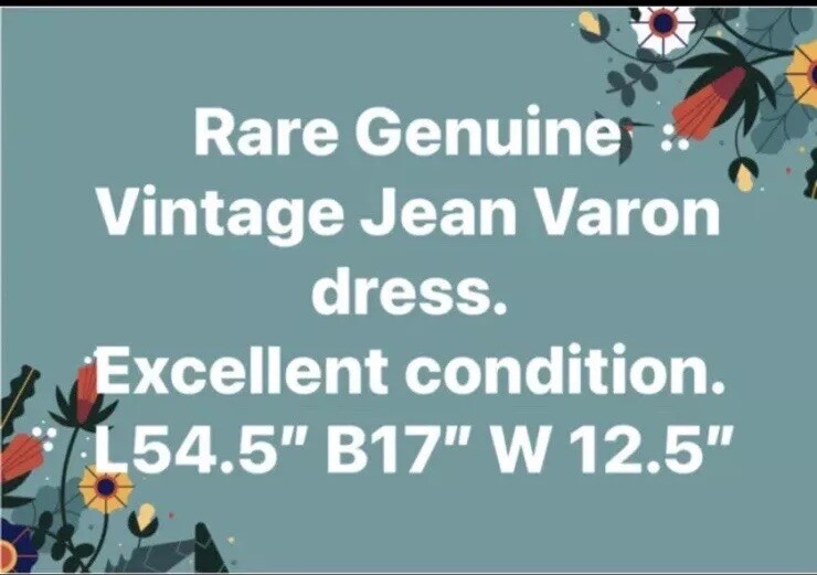 jean varon vintage dress | eBay UK