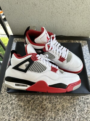 Size 11.5 - Jordan 4 Retro OG Mid Fire Red 194499969983| eBay