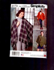 Uncut Simplicity Sewing Pattern 0659 One Size 6 Made Easy Misses Poncho ...
