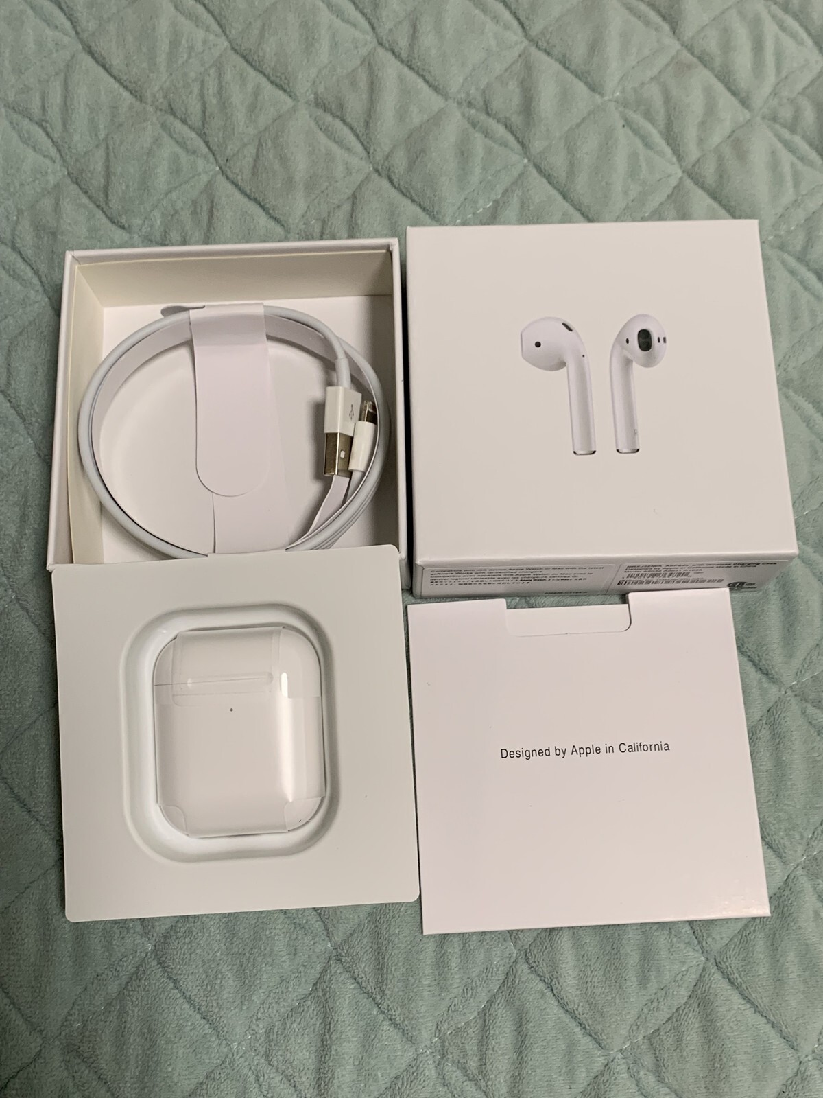 Apple AirPods 2nd Generation With Earphone Earbuds & Wireless Charging ...
