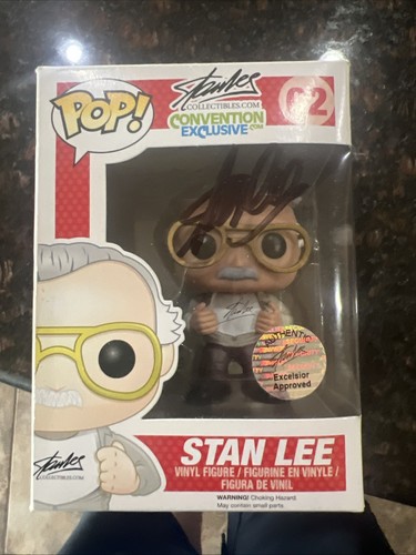 Stan Lee Signed FUNKO POP! #02 Stan Lee Convention Exclusive Rare | eBay