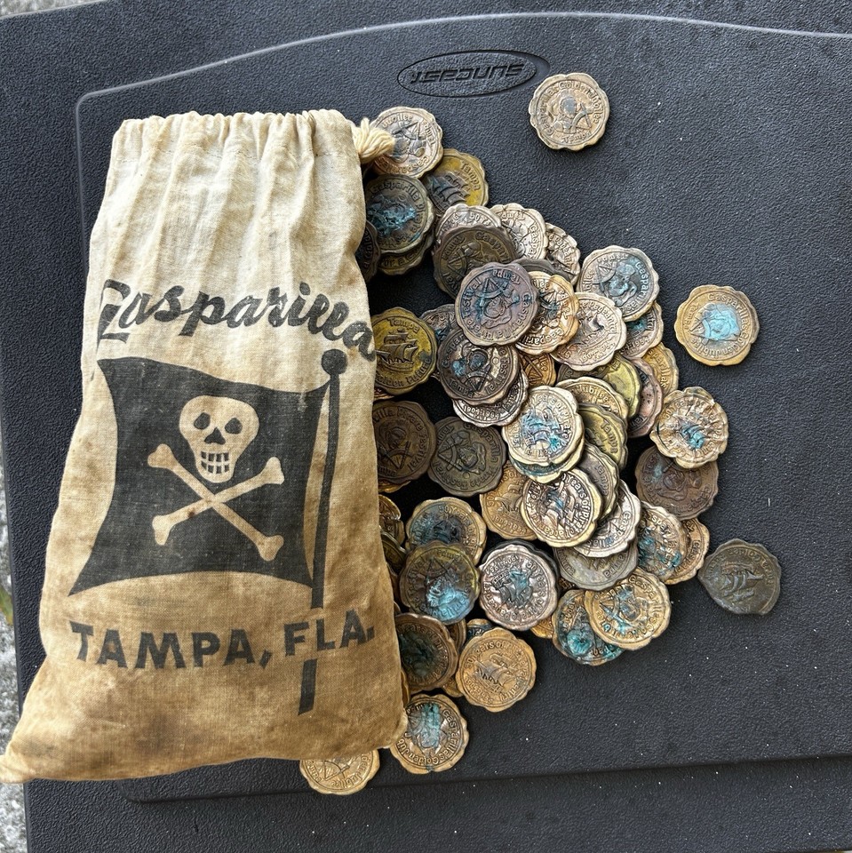 1950's Gasparilla Pirate Fest Parade Token For A Golden Future 1-1/2 ...