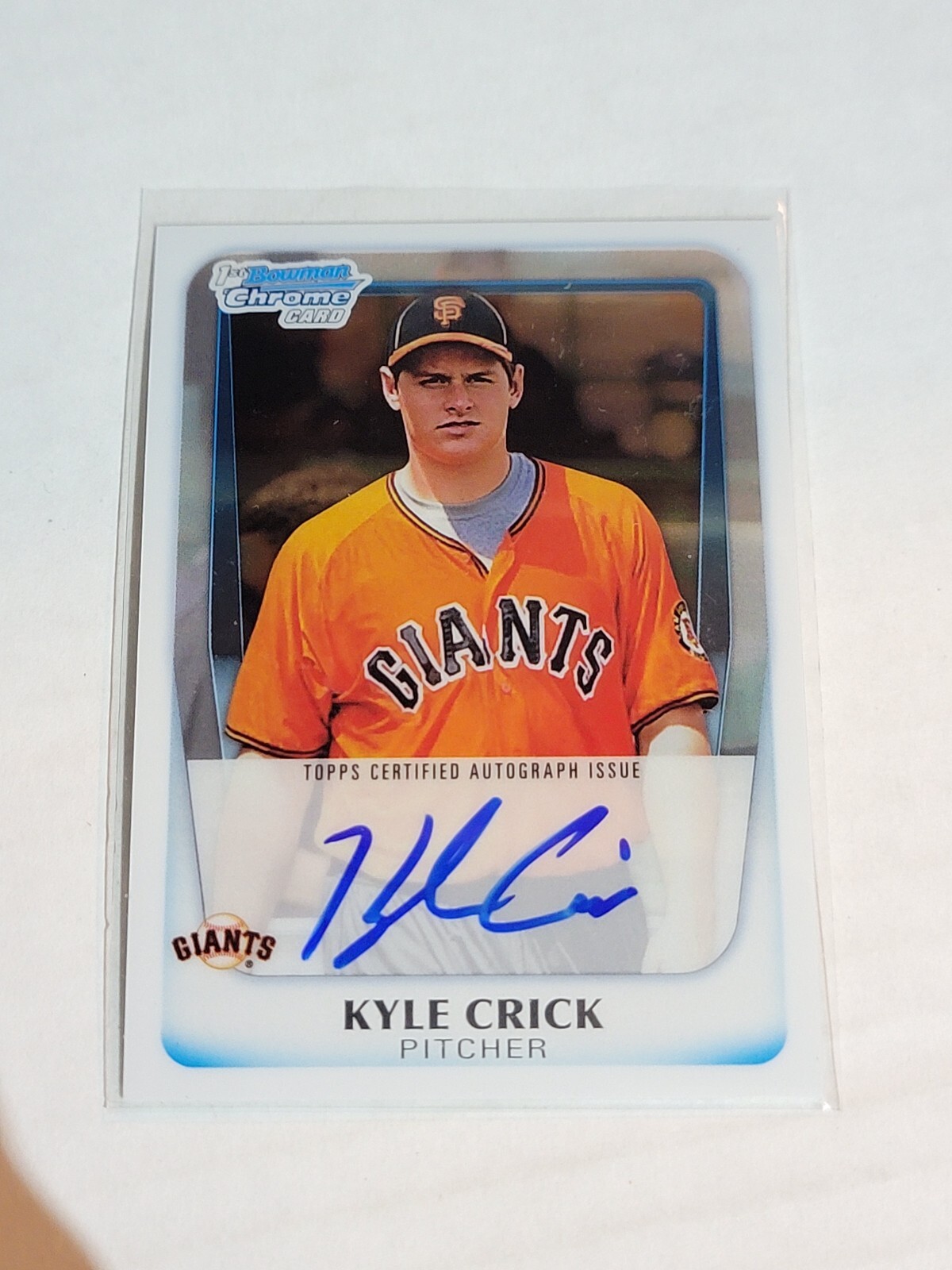 2011 Bowman Chrome Kyle Crick 1ST RC AUTOGRAPH GIANTS | eBay