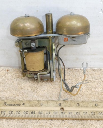 Double Bell Telephone Ringer Assembly Works Leich 70-B 70B 701 ! | eBay