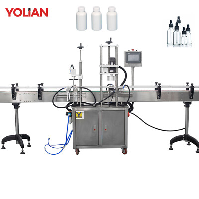 Automatic Capper Round Bottle Piston Oil Capping Machine with Cap ...