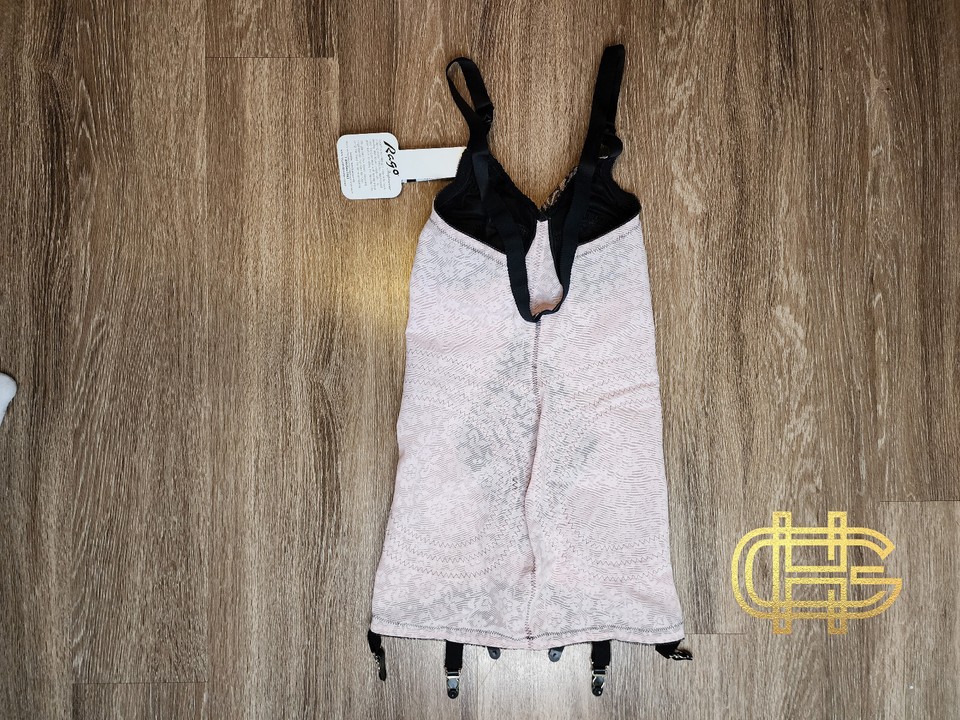 Rago 9357 Body Briefer Extra Firm Shaping Girdle Pink/Blk 38C | eBay