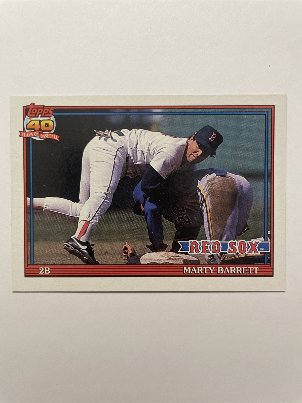 1991 Topps Micro #496 Marty Barrett - NM-MT Boston Red Sox MLB | eBay