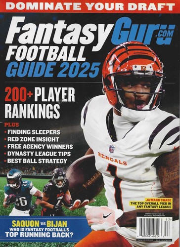Fantasy Guru Football Magazine 2025 Bengals Cover | eBay
