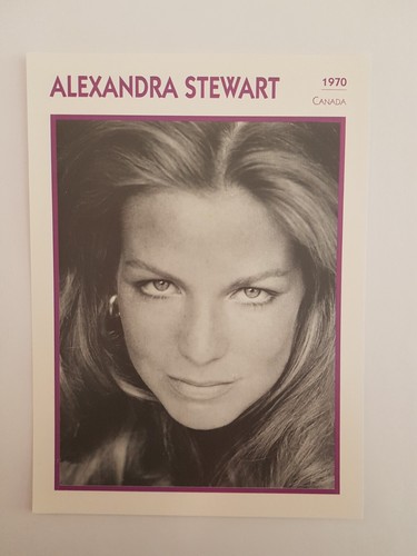 ALEXANDRA STEWART - CARTE FICHE CINEMA PORTRAIT DE STAR | eBay