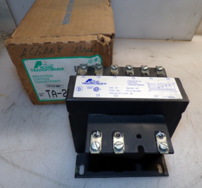 NEW ACME 150 VA CONTROL TRANSFORMER 208/480 VAC PRI 24 VAC SEC TA-2 ...