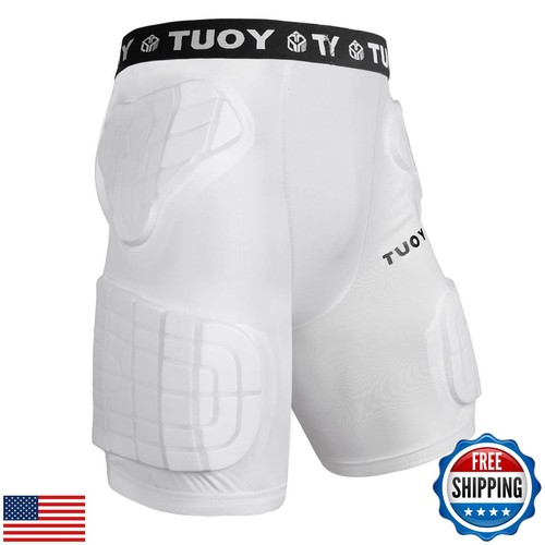 TUOY Adult 5-Pad Football Girdle Hip Thigh Protector Padded Shorts ...