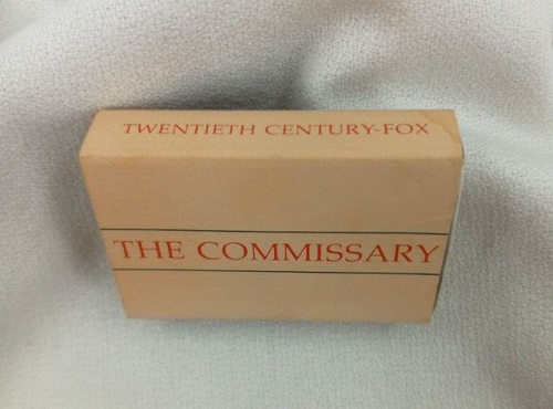 Vintage 80's 20th Century Fox Studios THE COMMISSARY Empty Matchbook ...