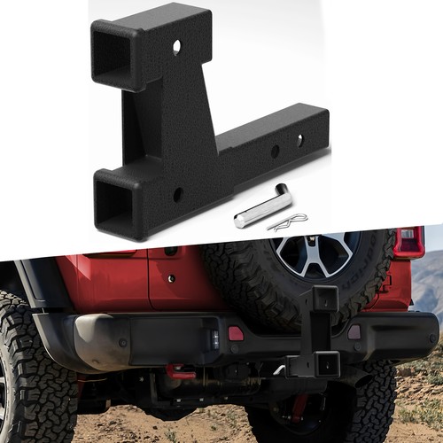 4000LB Dual 2" Trailer Receiver Hitch Rise-Drop Adapter Extender ...