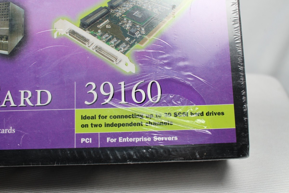 Scsi Controller Card - Dual Channel 64-bit PCI Interface Adaptec 39160 ...
