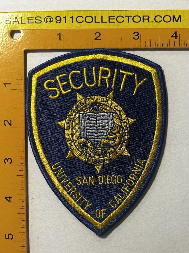 UNIVERSITY OF CALIFORNIA SAN DIEGO SECURITY DEPT PATCH UCSD COLLEGE # ...
