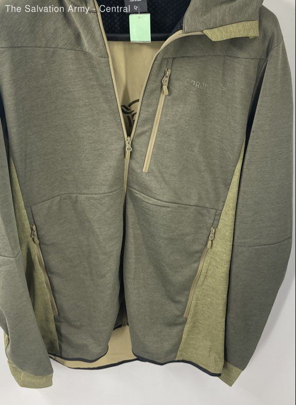 Norrona Mens Green Zipped Pockets Hooded Long Sleeve Full-Zip Jacket ...