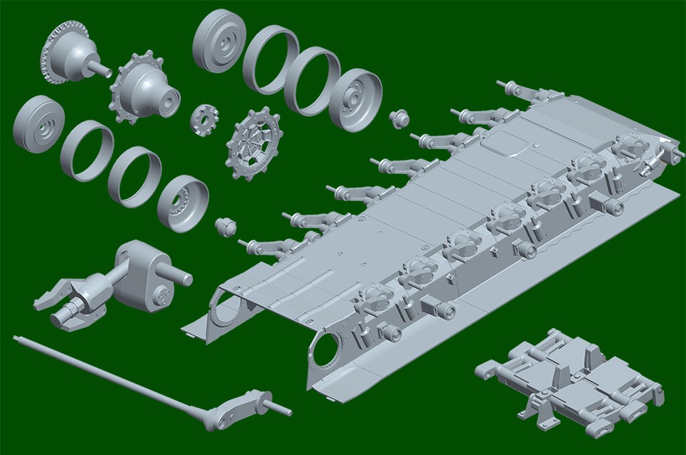 Trumpeter 00966 1/16 German Leopard 2A6 Main Battle Tank Model Kit | eBay