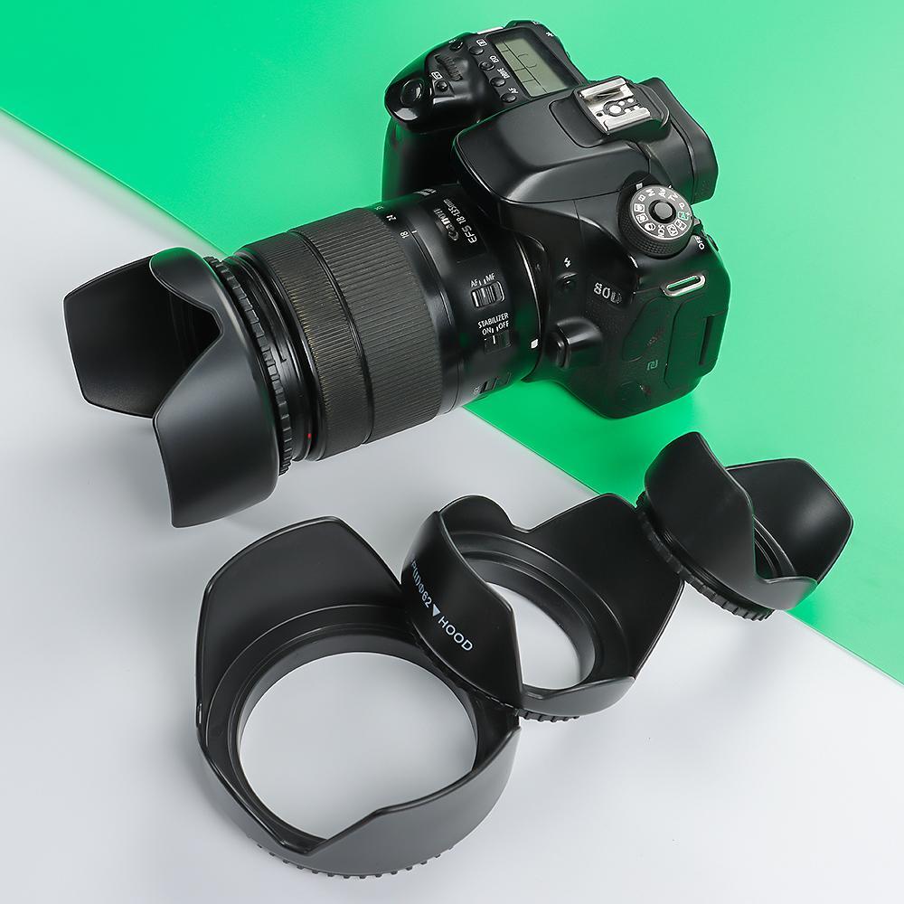 Lens Hood Anti-Glare Cover For Nikon Canon Sony Fuji Olympus DSLR ...