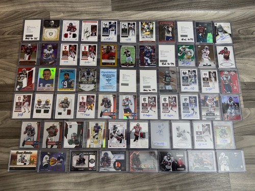 FOOTBALL CARD LOT HITS AUTOGRAPHS JERSEY RELIC ROOKIES #'D MEMORABILIA ...