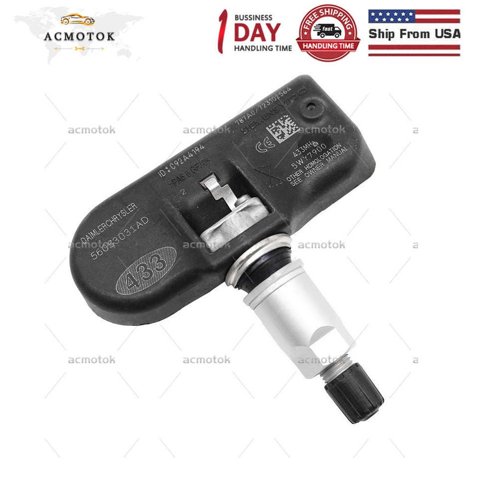 4Pcs Tire Pressure Sensor TPMS For 2008-2012 Chrysler Town & Country ...