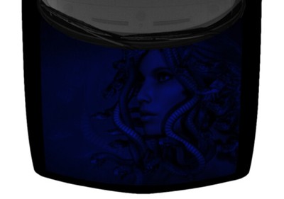 Realistic Medusa Snakes Truck Hood Wrap Vinyl Car Graphic Decal Dark ...